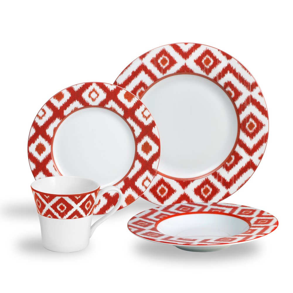 Mikasa Ikat Red Dinnerware Set ONLY $99.99