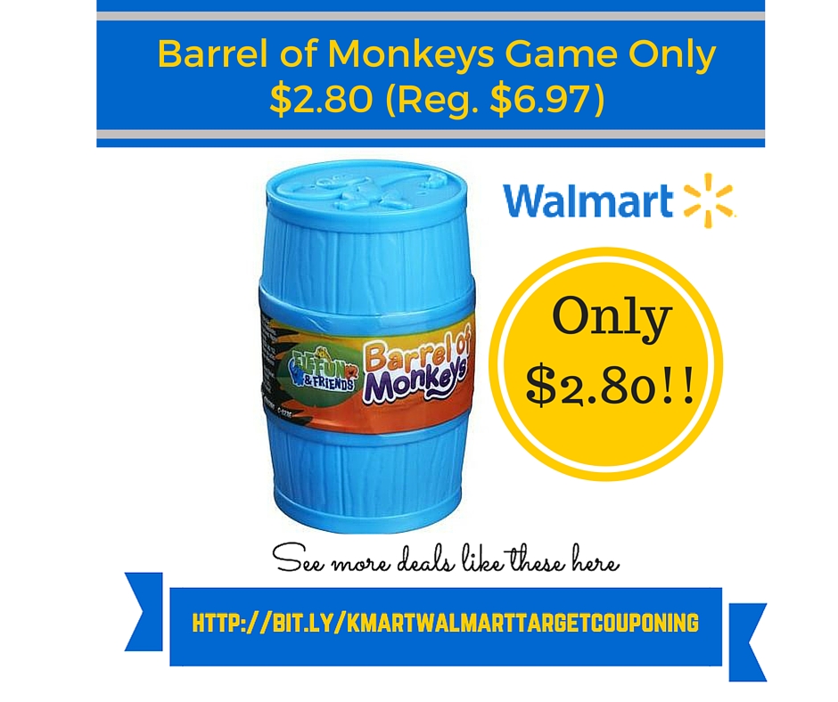 Walmart Barrel Of Monkeys Game Only 2 80 Reg 6 97 