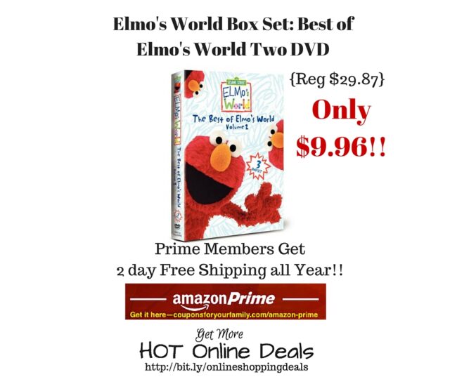 Amazon: Elmo's World Box Set: Best of Elmo's World Two DVD Only $9.96 ...