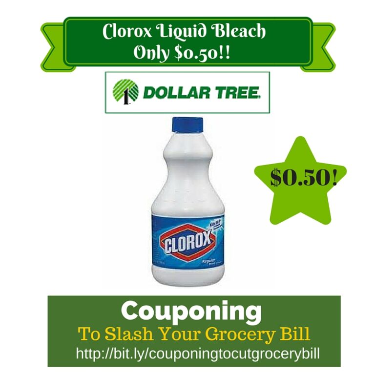 Dollar Tree Coupon Matchup: Clorox Liquid Bleach Only $0.50