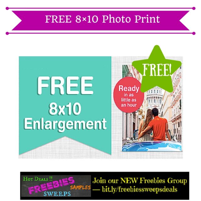 Freebies Offer: FREE 8×10 Photo Print