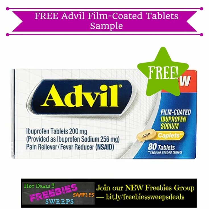 Freebies Offer: FREE Advil Film-Coated Tablets Sample