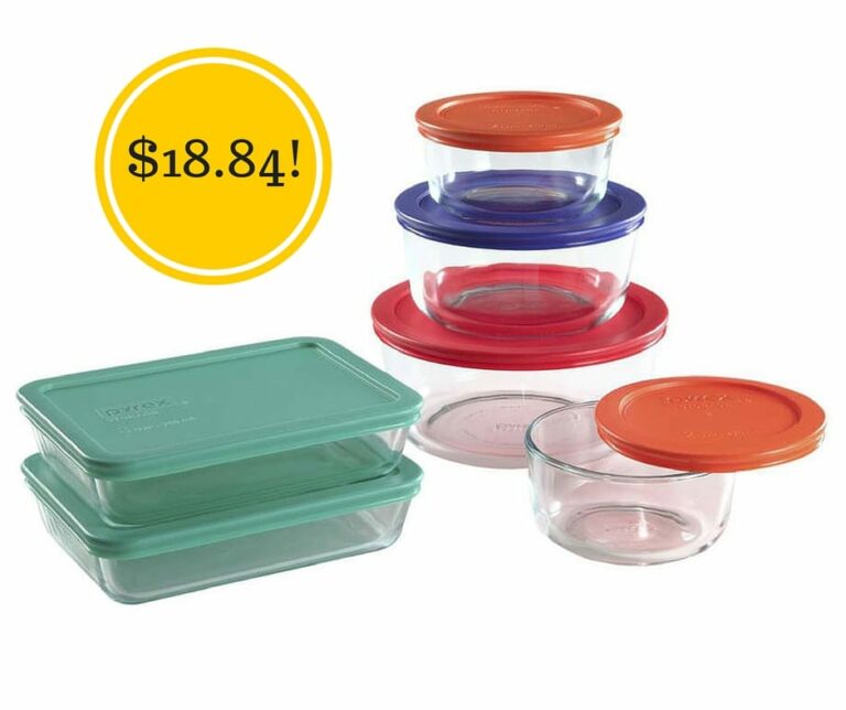 Pyrex 12pc Storage Plus Food Storage Set Only $18.84 (Reg. $44.97)