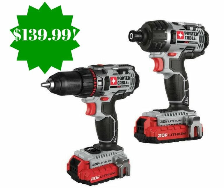 PORTER-CABLE 20V MAX Lithium 2 Tool Combo Kit Only $139.99 Shipped