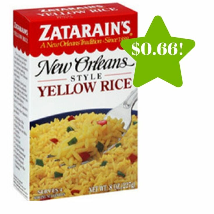 Zatarain’s Rice Only $0.66