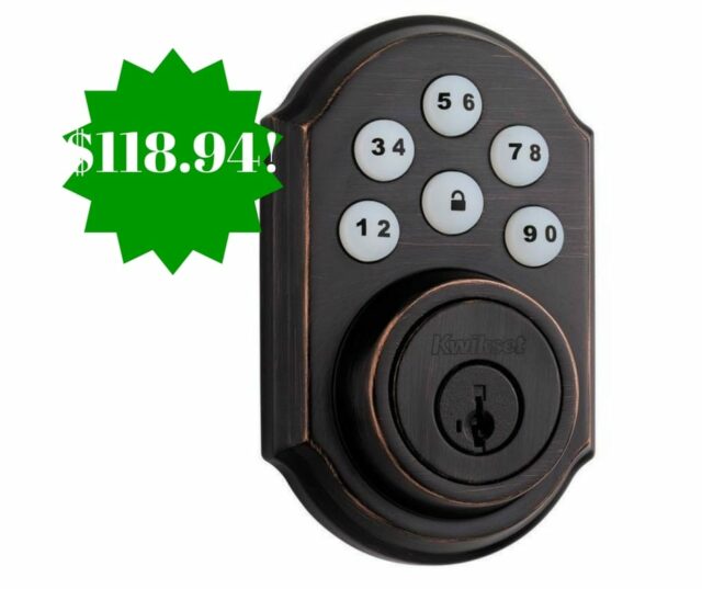 Kwikset 909 SmartCode Electronic Deadbolt Only $118.94 Shipped