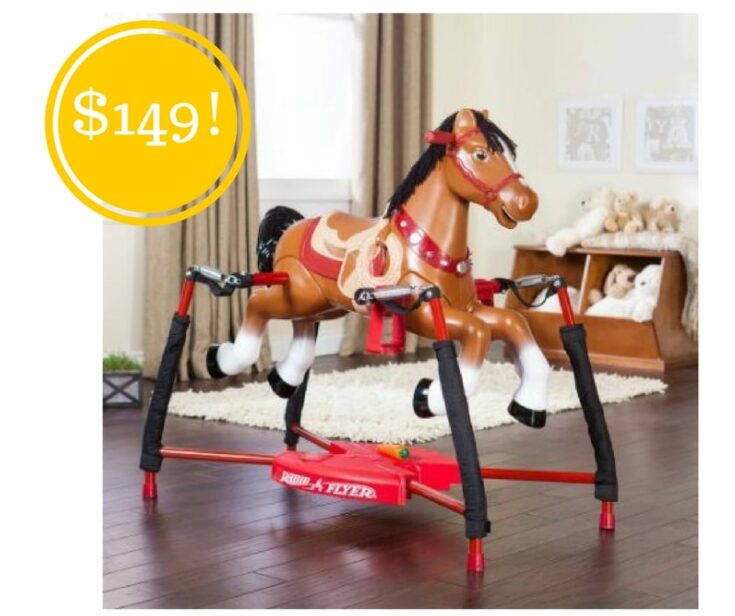 Radio Flyer Blaze Interactive Rocking Horse Only $149 (Reg. $230)