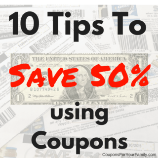 10 Tips to Save 50% with Coupons