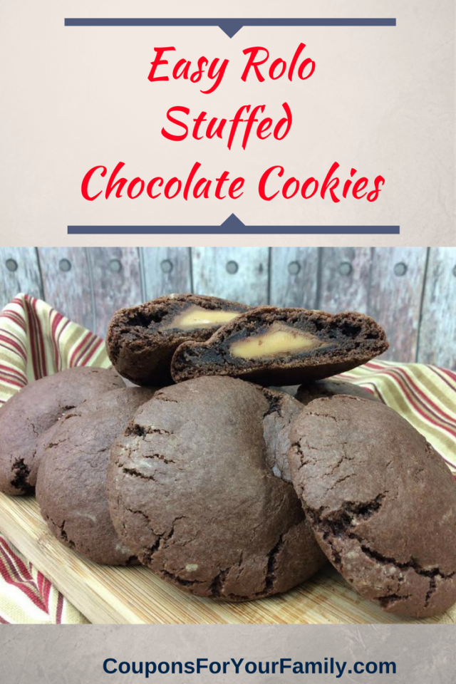 Easy Chocolate Rolo Cookies