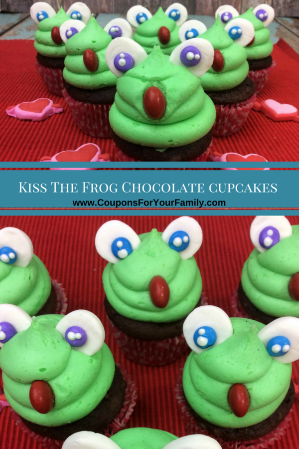 Adorable Kiss The Frog Chocolate Cupcake Recipe