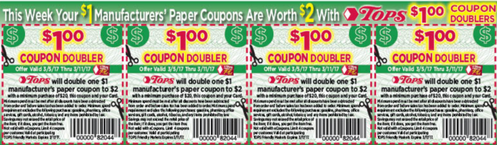 SURPRISE-- Tops Markets has Online Dollar Doublers starting 3/5 ...