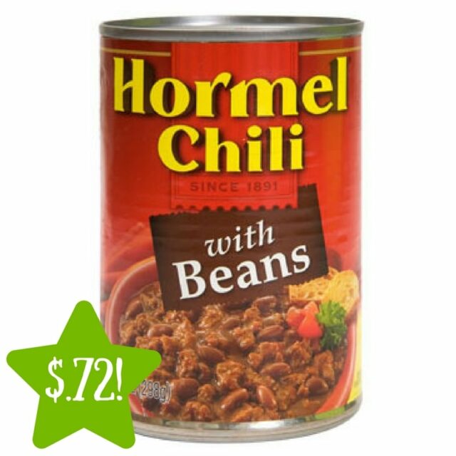 Dollar Tree: Hormel Chili with Beans Only $0.72