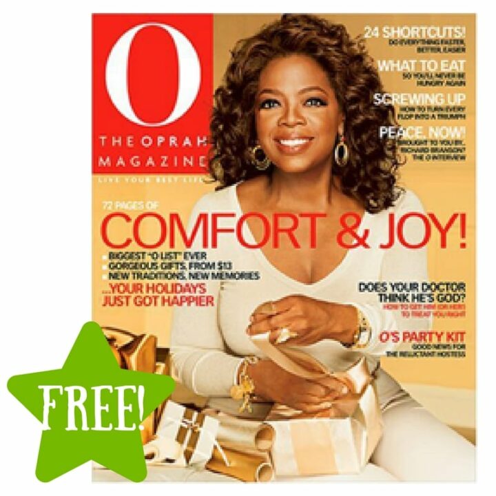 FREE O, The Oprah Magazine Subscription