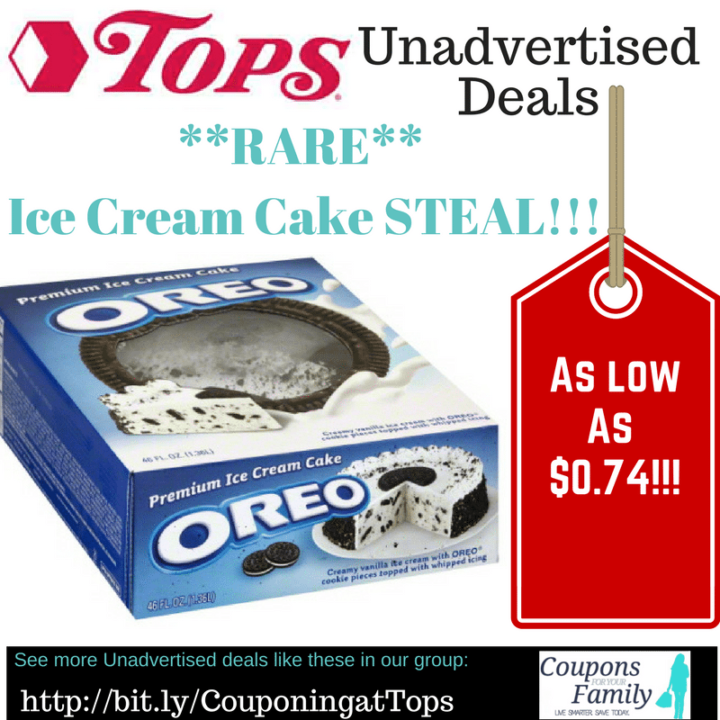 **RARE** Oreo Ice Cream Cake Steal as low as $.74 at Tops!