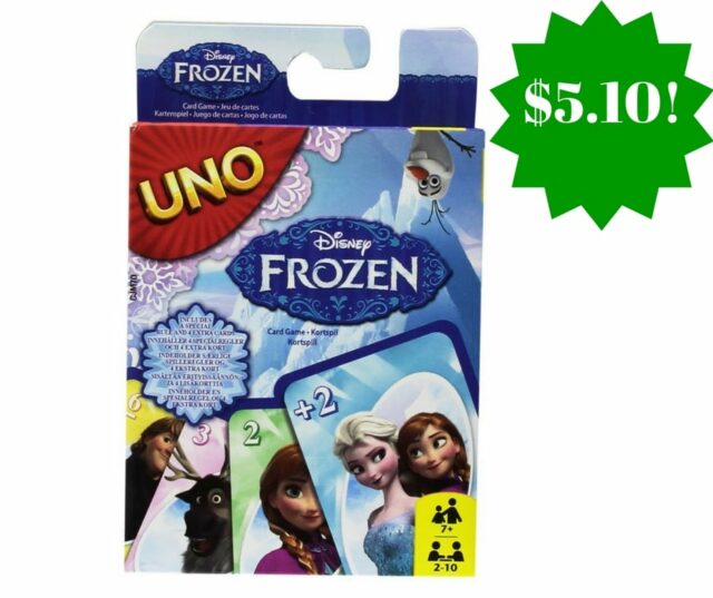 Amazon: Disney Frozen UNO Card Game Only $5.10 (Reg. $8)