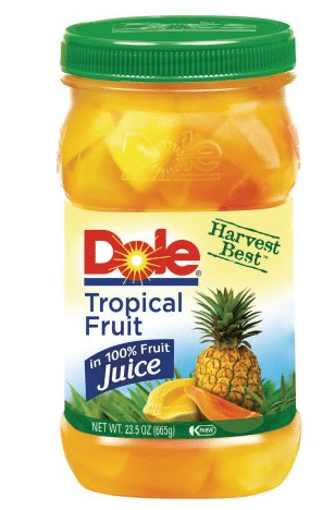 Walmart: Dole Jarred Fruit Just $1.51!
