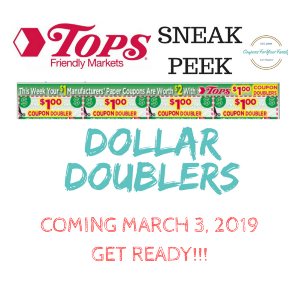 Tops DOLLAR DOUBLERS coming week of 3/3!!!! plus full list of sales