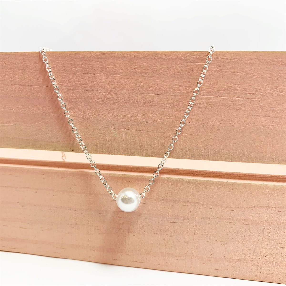 Handmade Single Pearl Necklace ONLY $6.98 SHIPPED {Reg $12.99}
