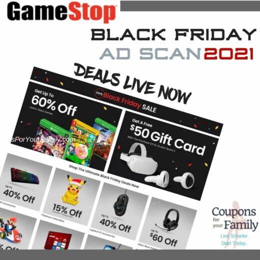 GameStop Black Friday Ad Scan 2021 is released + Deals start NOW!