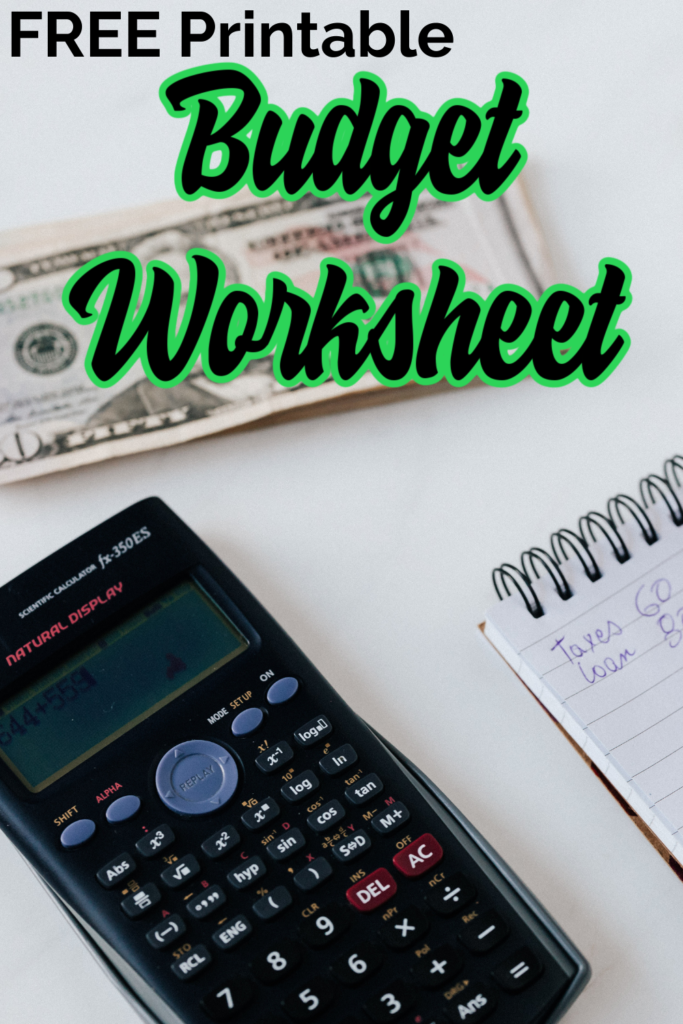 Free Printable Monthly Budget Worksheet Template