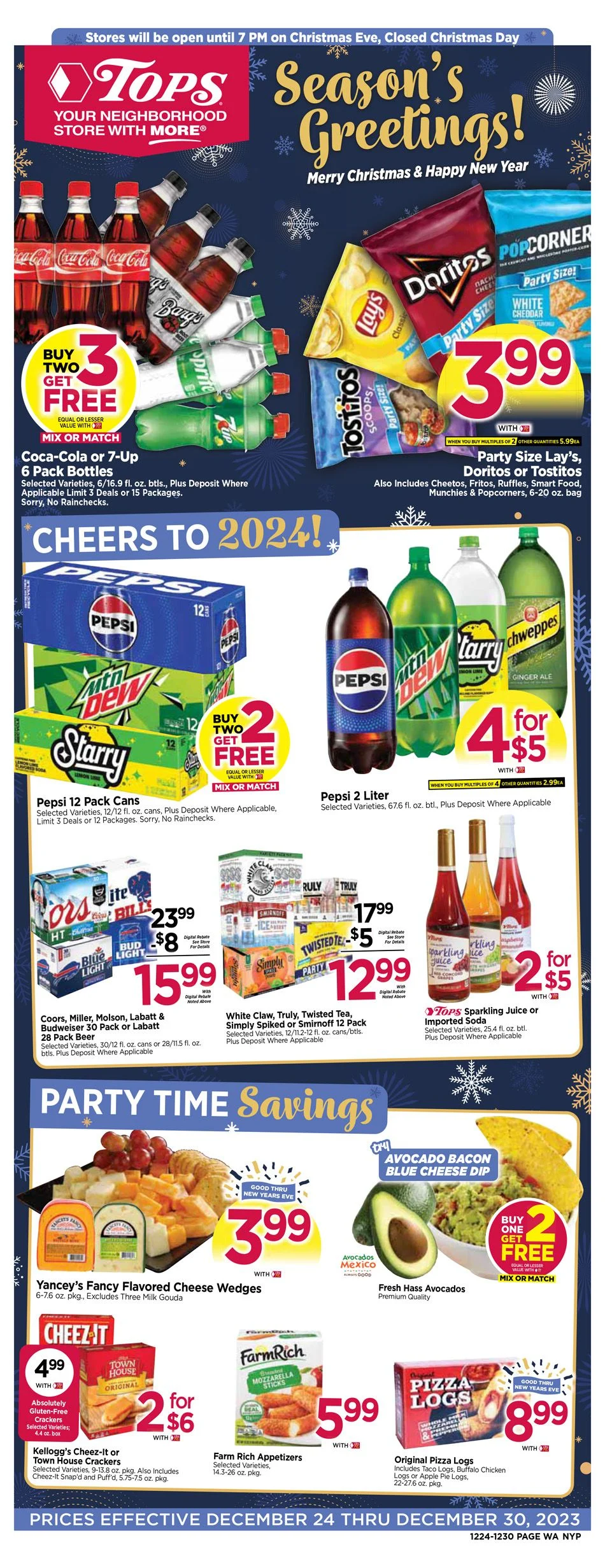 Tops Early (12/31/23 - 1/6/24) Weekly Ad Preview!