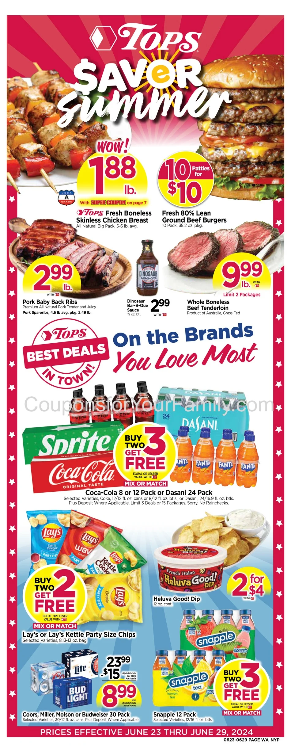 Tops Early (6/30/24 - 7/6/24) Weekly Ad Preview: