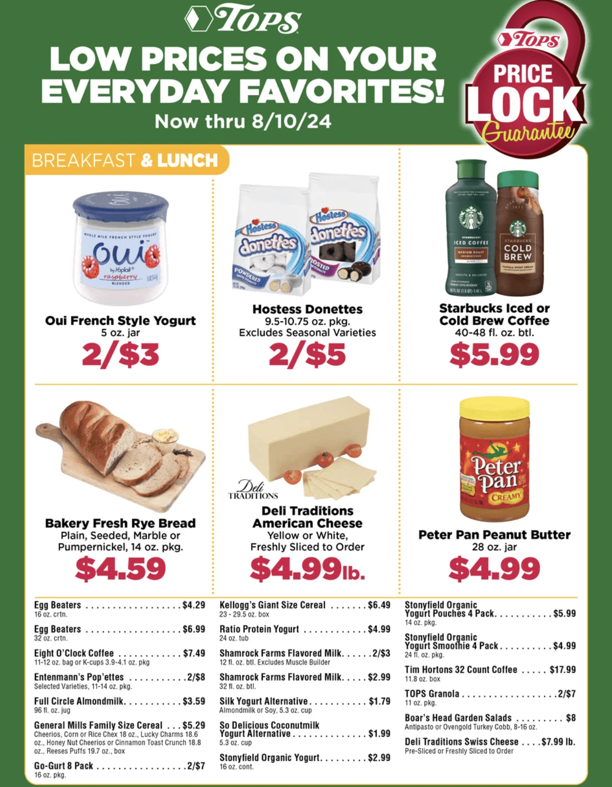 Tops Early (8/11/24 - 8/17/24) Weekly Ad Preview