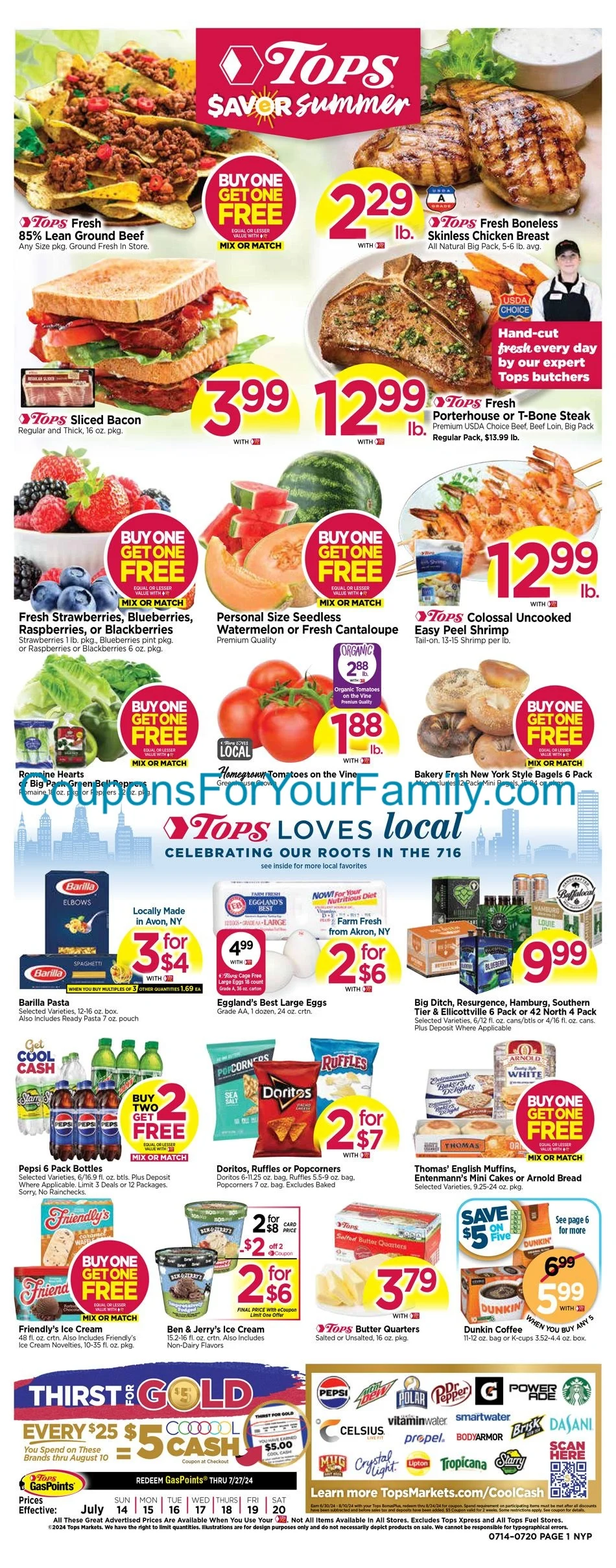 Tops Early (7/21/24 - 7/27/24) Weekly Ad Preview
