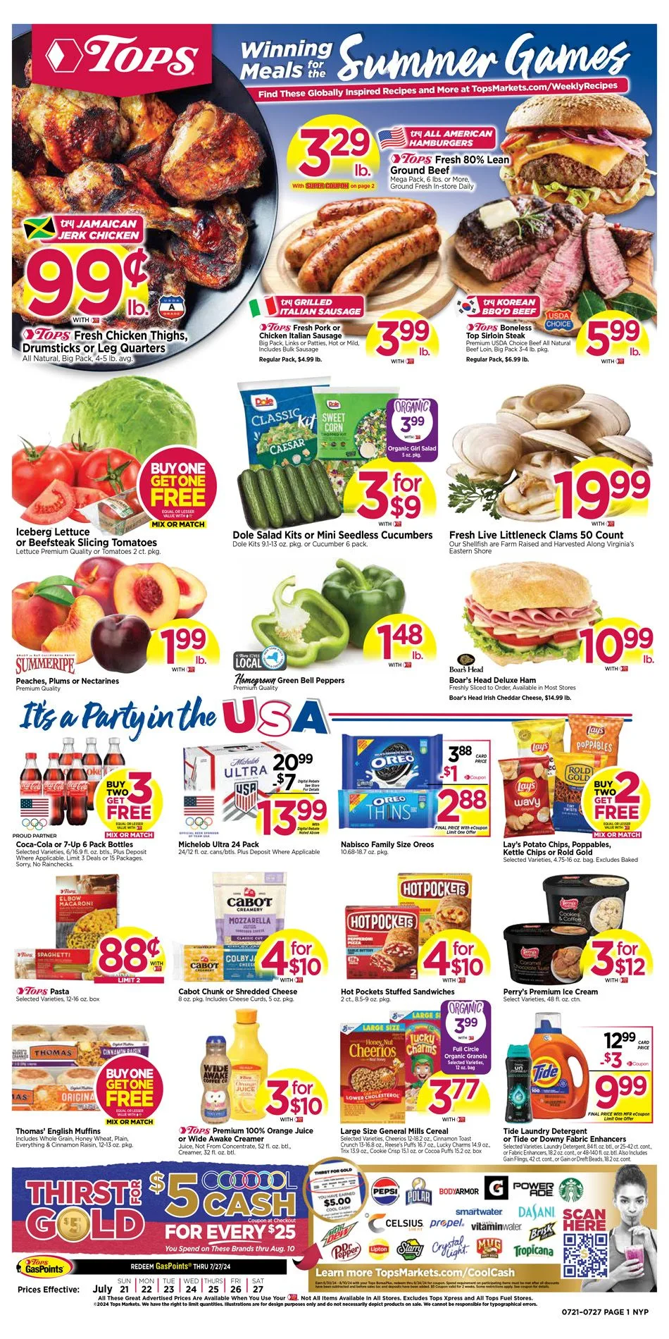 Tops Early (7/28/24 - 8/3/24) Weekly Ad Preview
