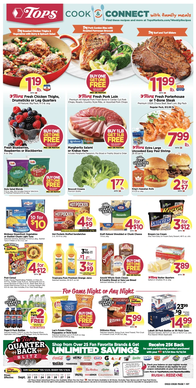 Tops Early (9/22/24 - 9/28/24) Weekly Ad Preview