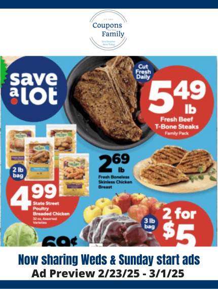 Save A Lot Early (2/23/25 - 3/1/25) Weekly Ad Preview