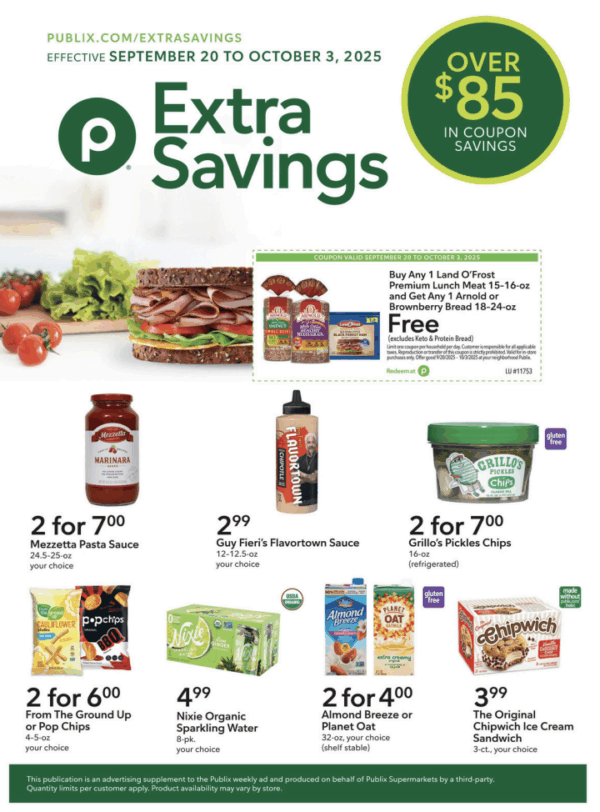Publix Early Weekly Ad (10/1/25 -10/7/25) & (9/20/25 -10/3/25) Extra ...