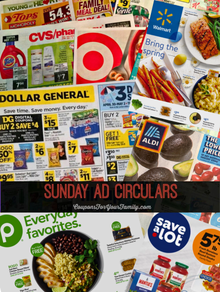 See the Weekly Ads for this Week & Stores Sunday Circular Sales Ad here